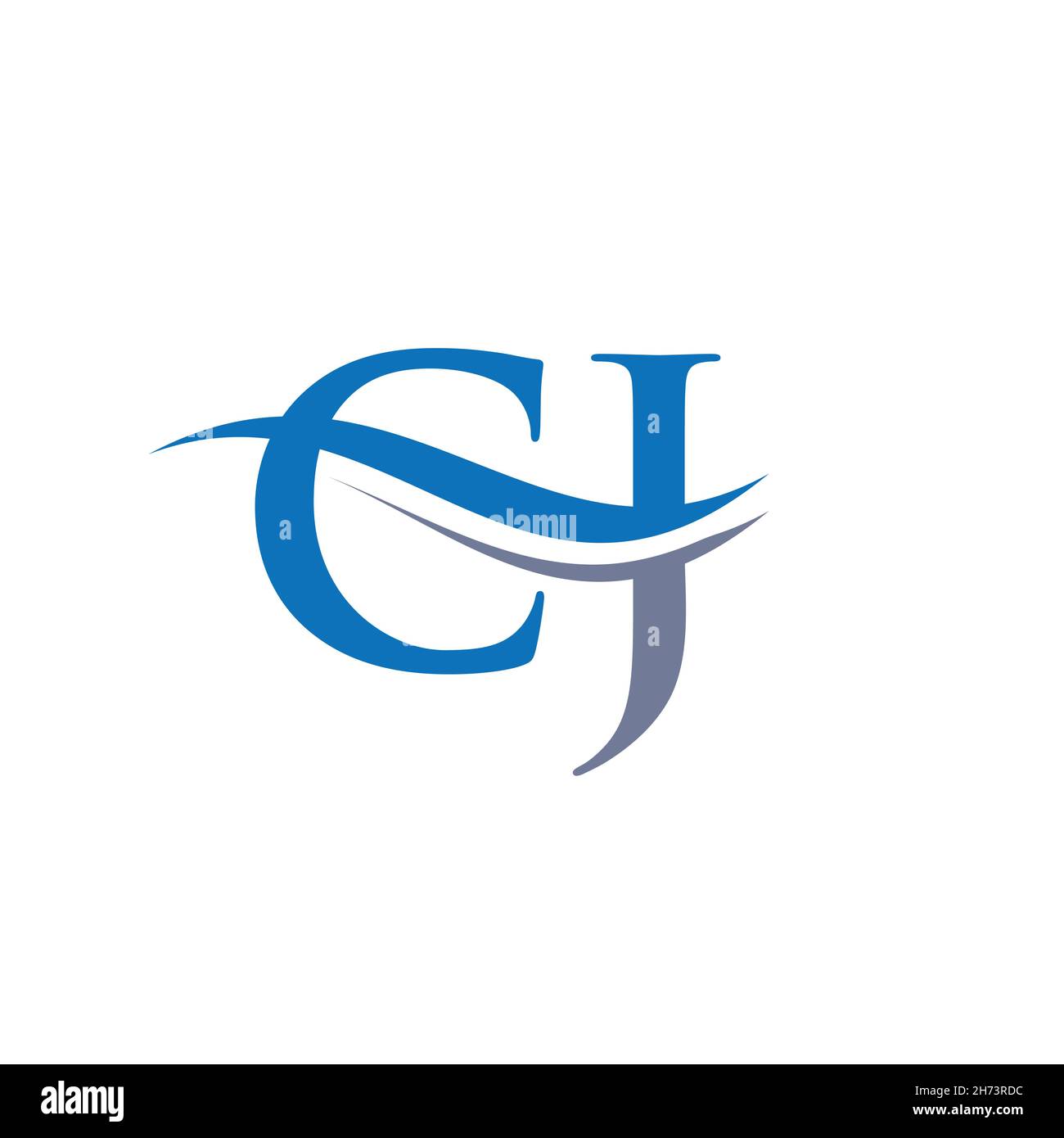 Initial CJ letter business logo design vector template with minimal and modern trendy Stock ...