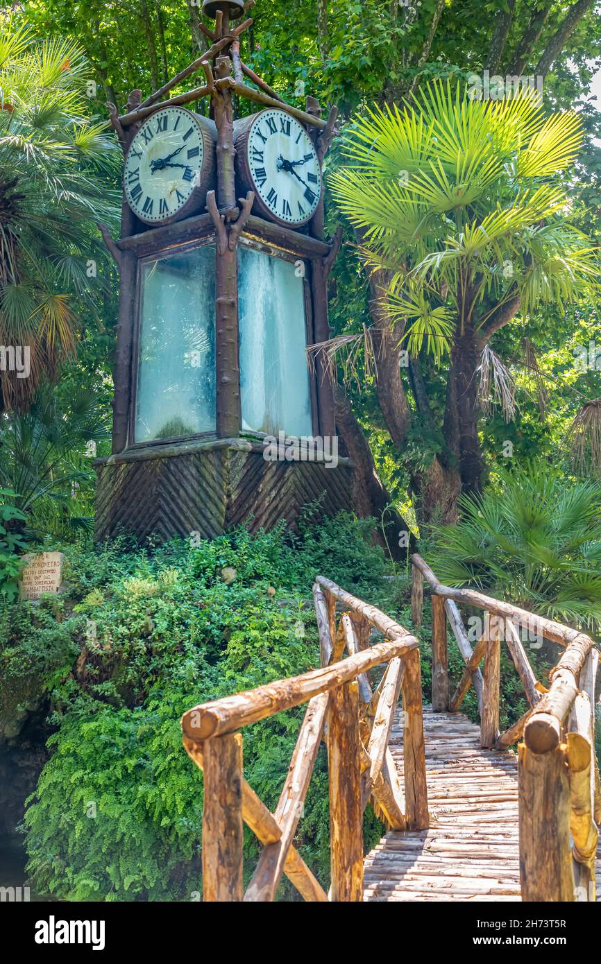Hydro-chronometer or water powered clock in the beautiful Villa ...