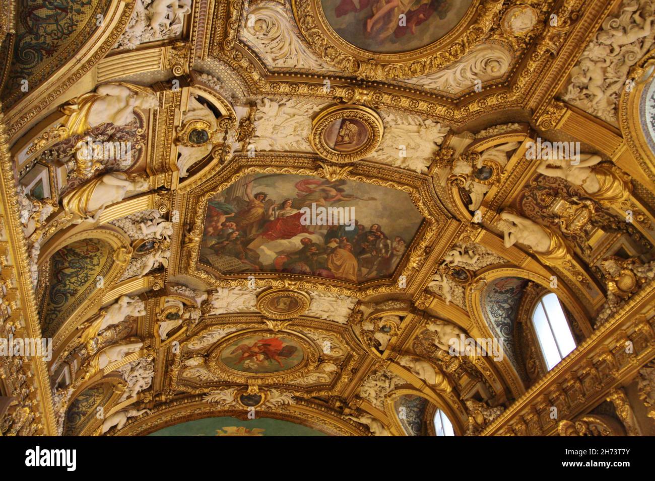 PARIS, FRANCE, SEPEMBER 17, 2011 : interiors architectural details of ...