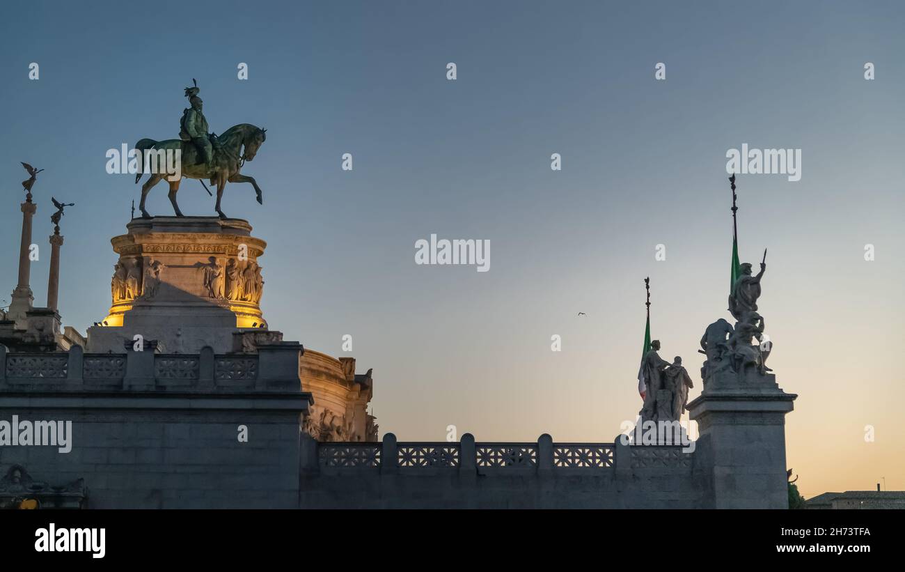 Monument symbol of Italy called Altare della Patria or Vittoriano in ...
