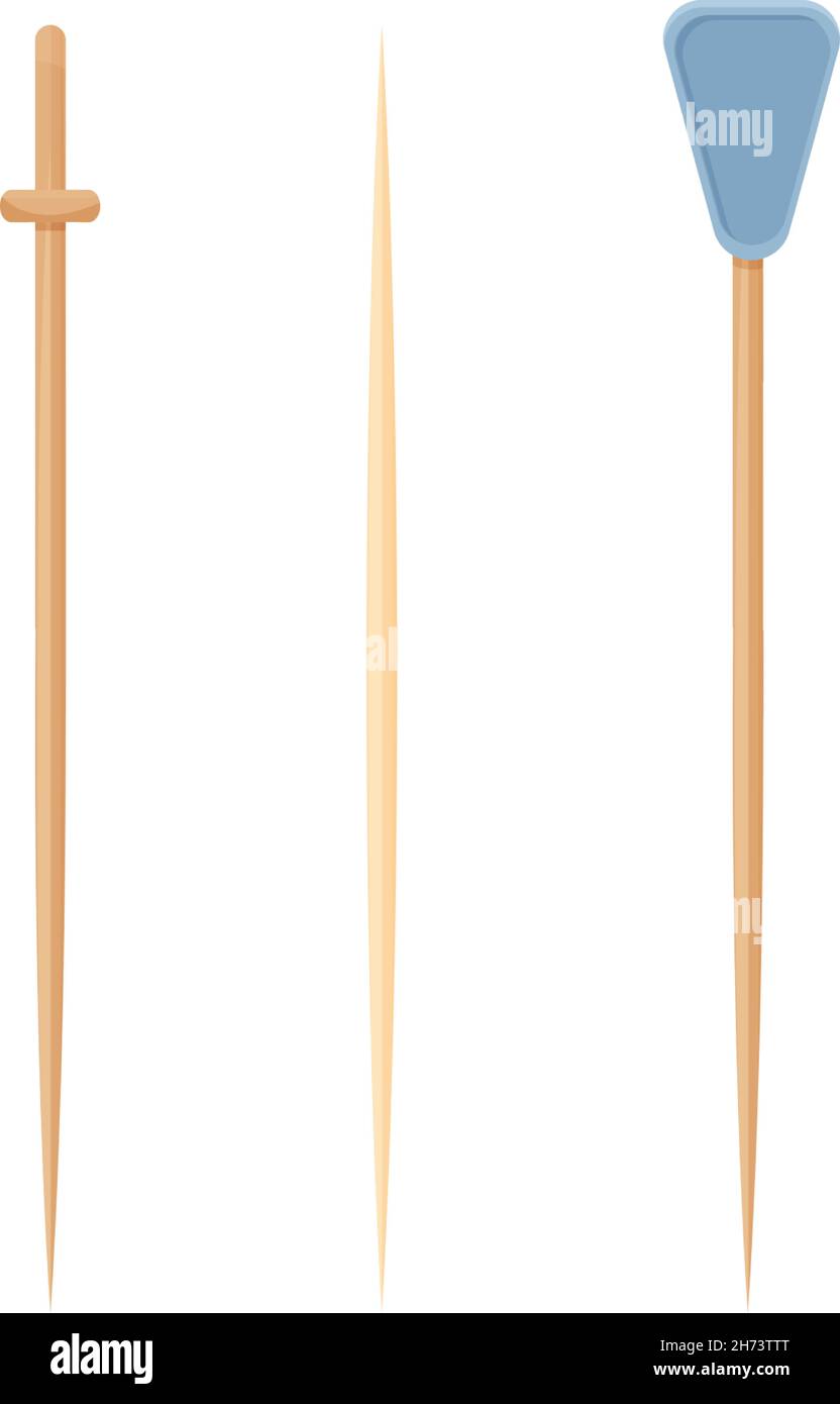 Kitchen box with toothpicks in cartoon flat style isolated on white ...