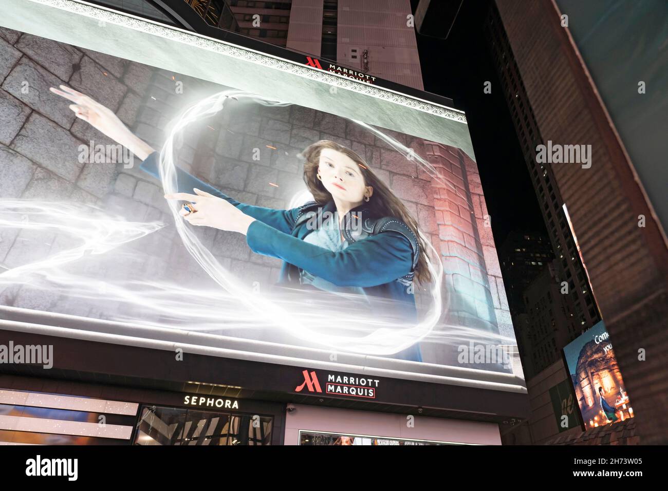 A Times Square sign advertisement at an Amazon Prime "The Wheel of Time ...