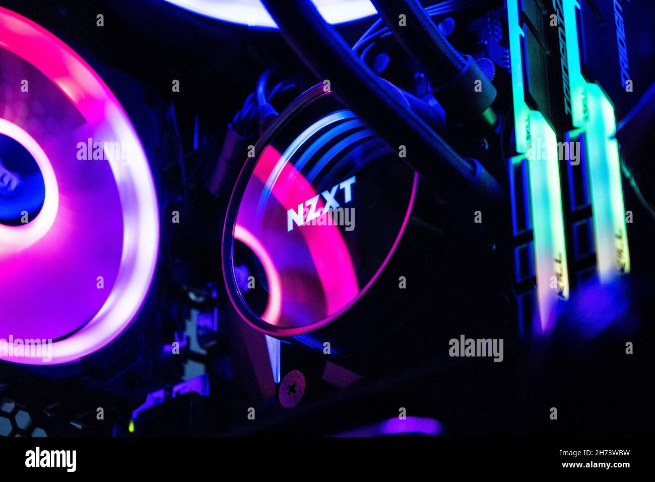 ALBUQUERQUE, UNITED STATES - Oct 22, 2021: A low angle closeup of parts ...