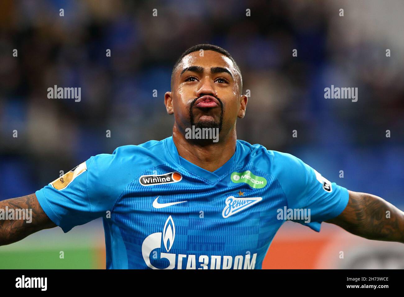 Saint Petersburg, Russia - 19 November 2021: Football. Russian Premier ...