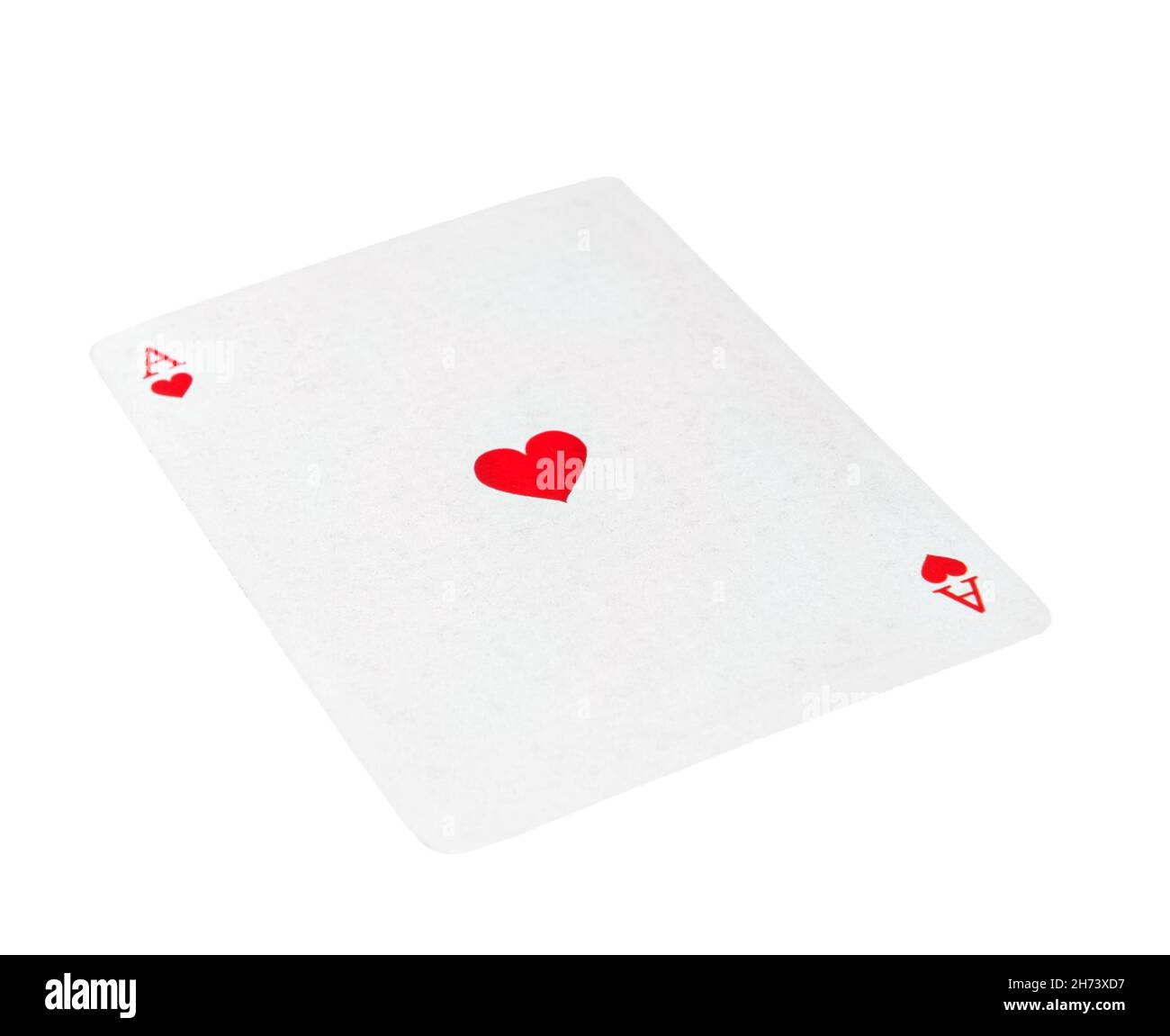 White playing card heart symbol Cut Out Stock Images & Pictures - Alamy