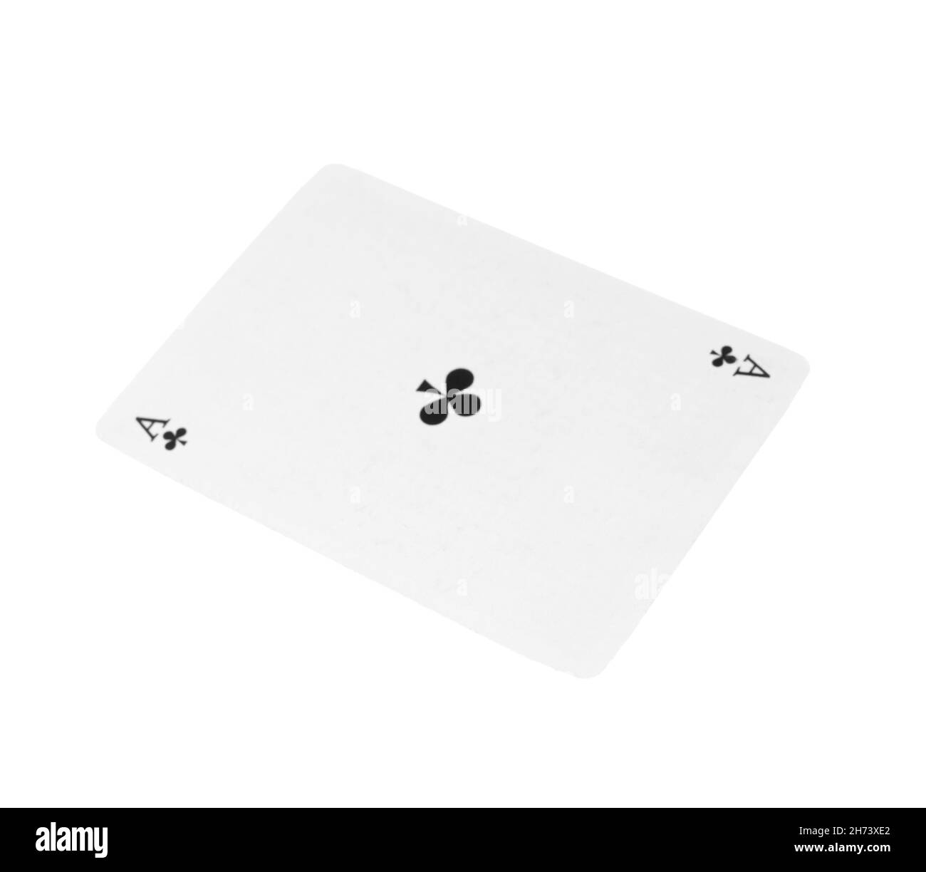Poker playing card isolated on white background Stock Photo - Alamy