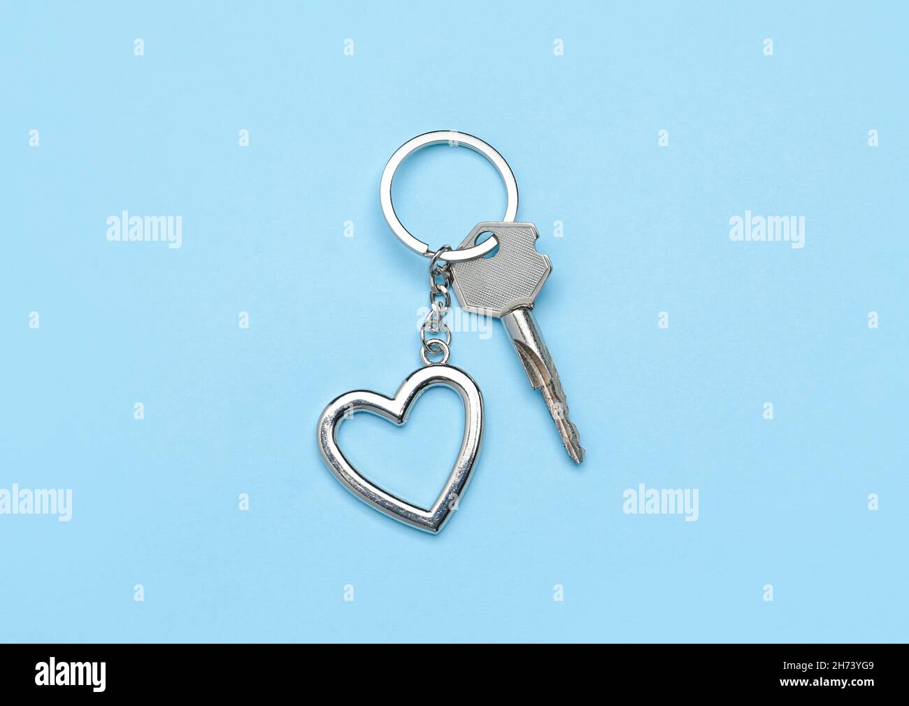 Silver heart keychain hi-res stock photography and images - Alamy