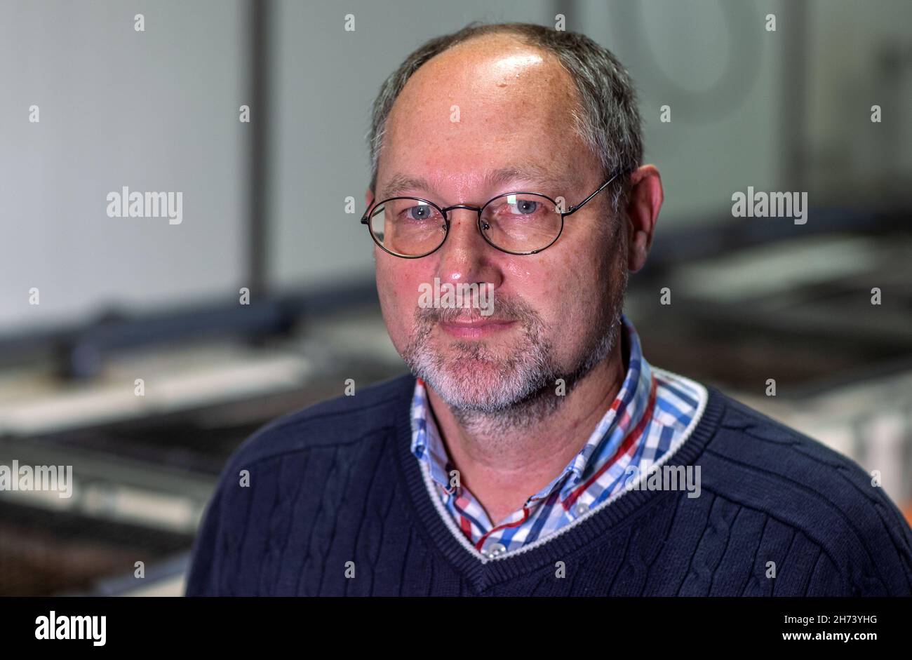 Rostock, Germany. 18th Oct, 2021. Harry Palm, professor at the Faculty ...