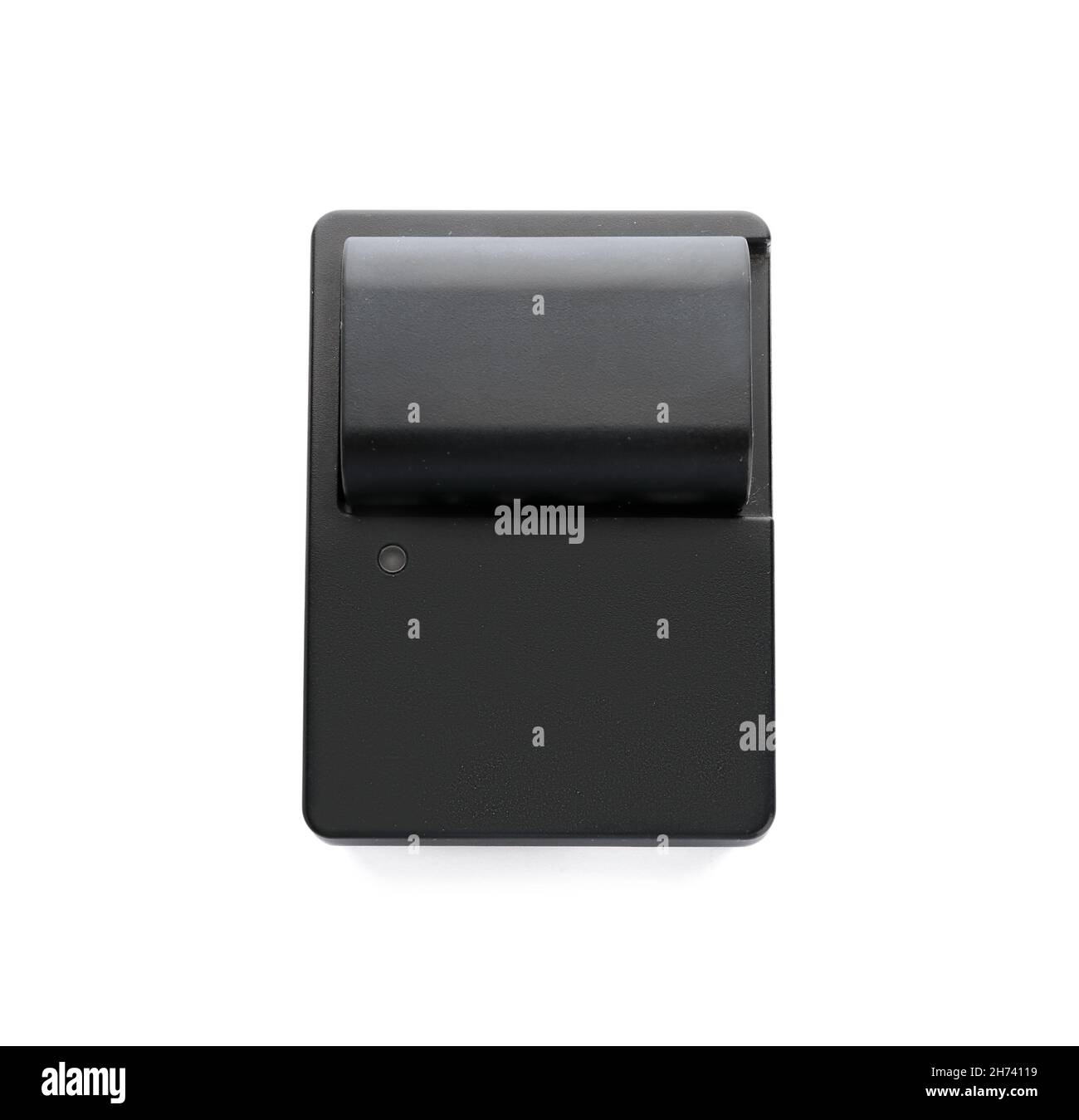 Camera battery and charger isolated on white background Stock Photo - Alamy