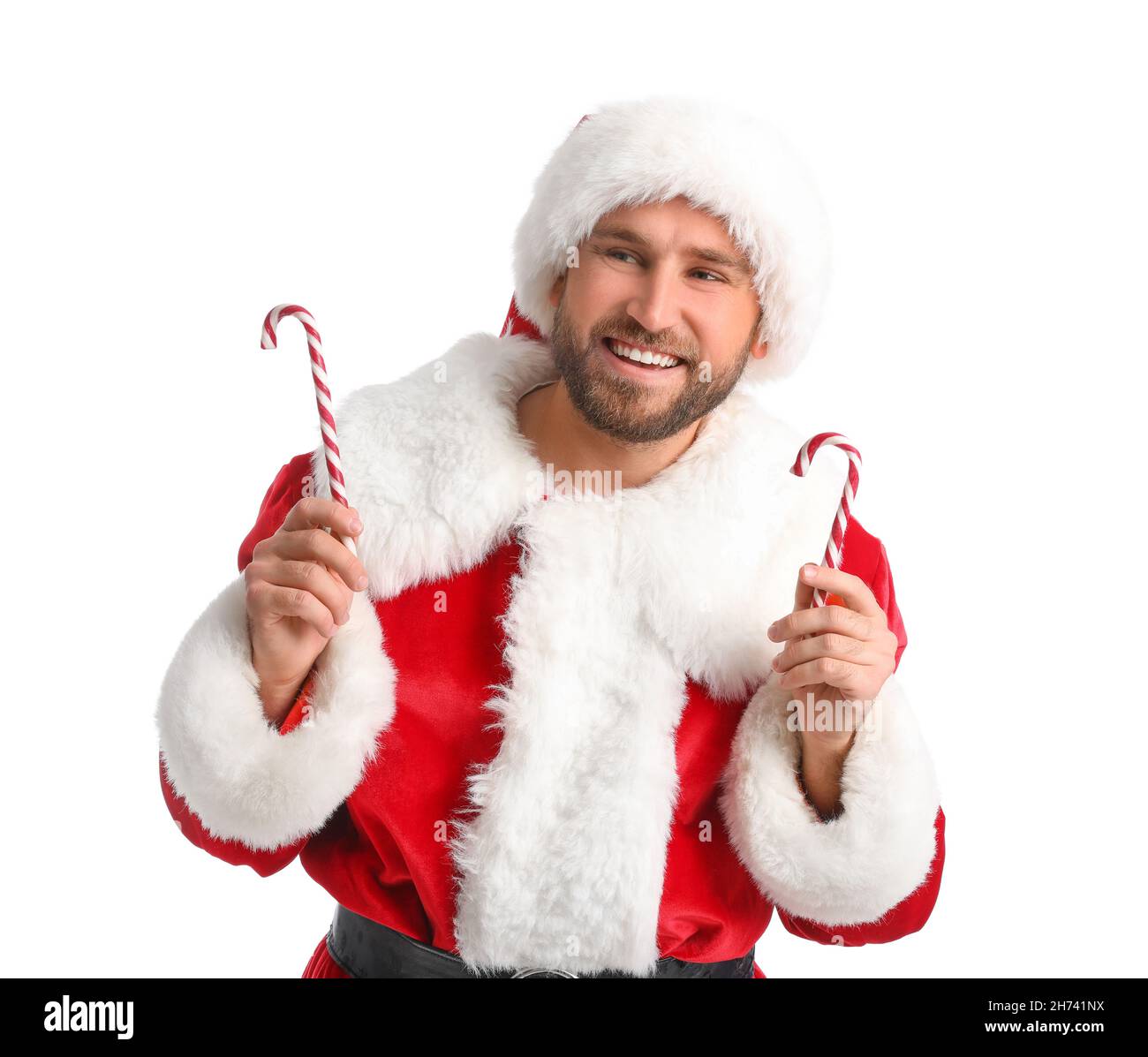 Smiling christmas candy cane Cut Out Stock Images & Pictures - Alamy