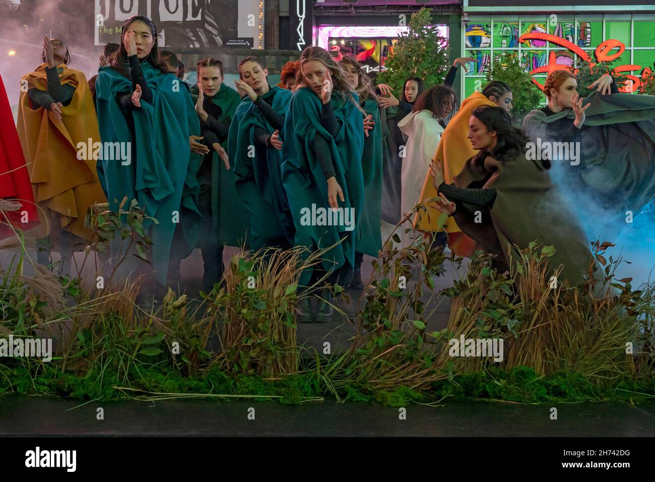 New York, USA. 19th Nov, 2021. Dancers perform at an Amazon Prime "The ...