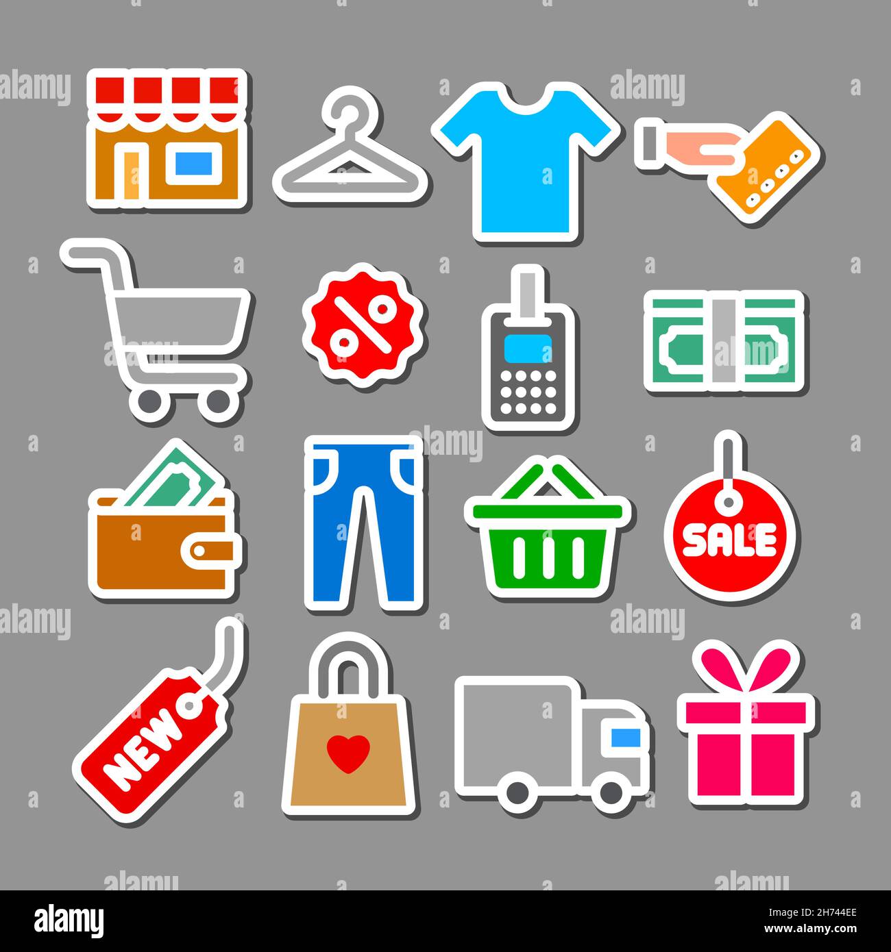 Van stickers Stock Vector Images - Alamy