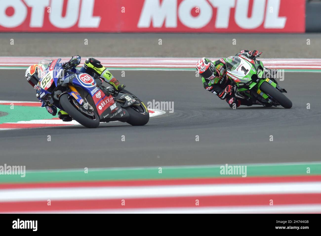 Mandalika., Indonesia. 20th Nov, 2021. Andrea Locatelli (L) of Pata ...
