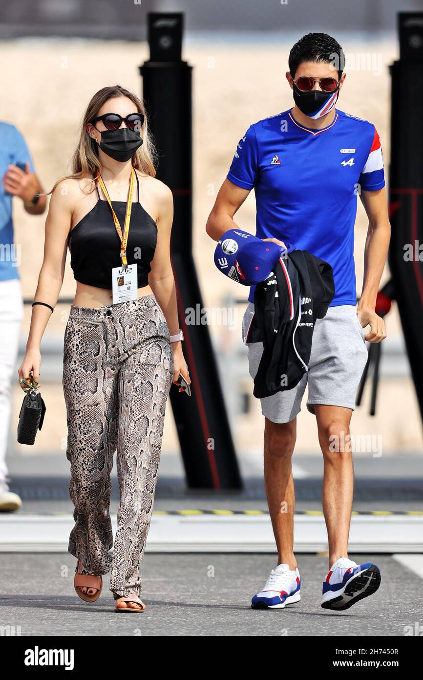 (L to R): Elena Berri (ITA) with her boyfriend Esteban Ocon (FRA ...
