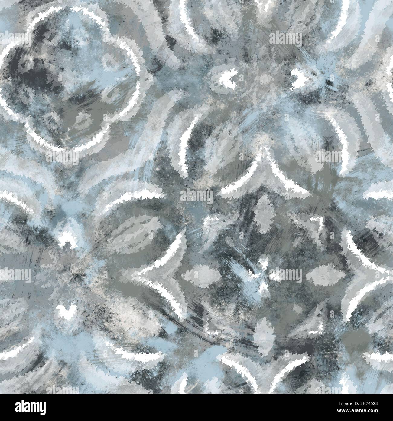 Seamless neutral and white grungy classic abstract surface pattern ...