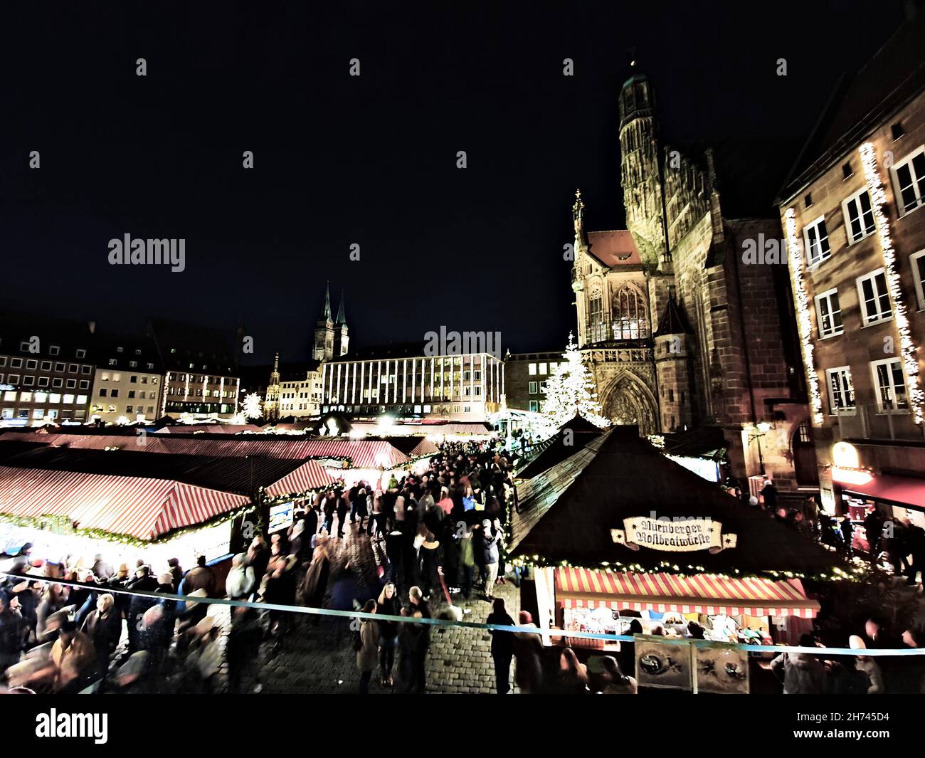 NUREMBERG BAVARIA, GERMANY - Dec 12, 2019: The Christkindlesmarkt at ...
