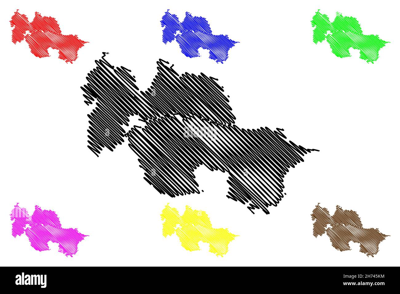 Bokaro district (Jharkhand State, Republic of India, North Chotanagpur ...