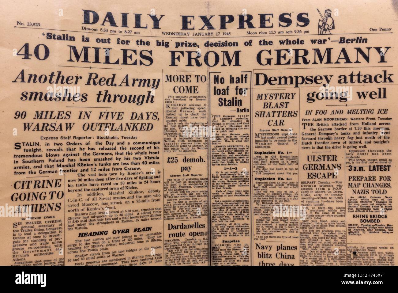 17th january 1945 hi-res stock photography and images - Alamy