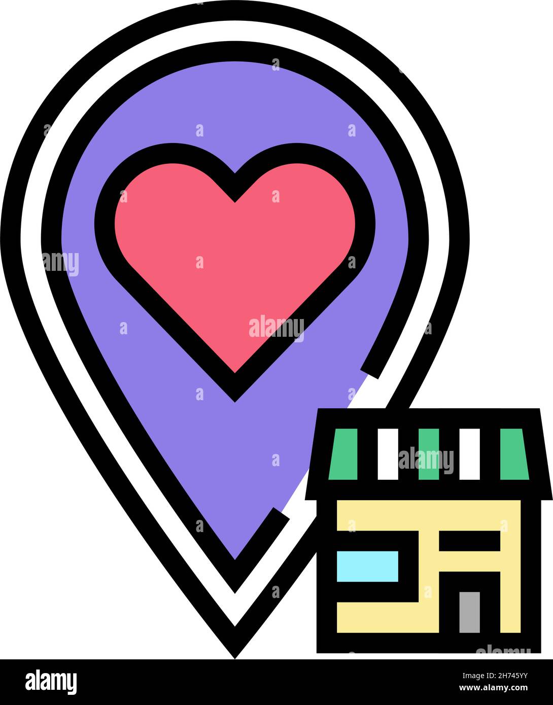local business color icon vector illustration Stock Vector Image & Art ...