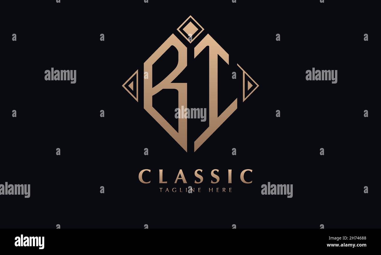 Bi initials logo hi-res stock photography and images - Alamy