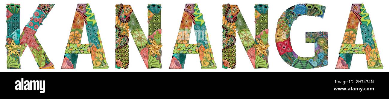 Hand-painted art design. Illustration Kananga City for t-shirt design ...