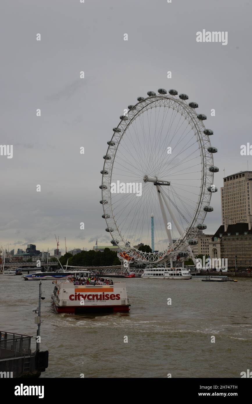 The London eye or the Millennium Wheel Stock Photo - Alamy