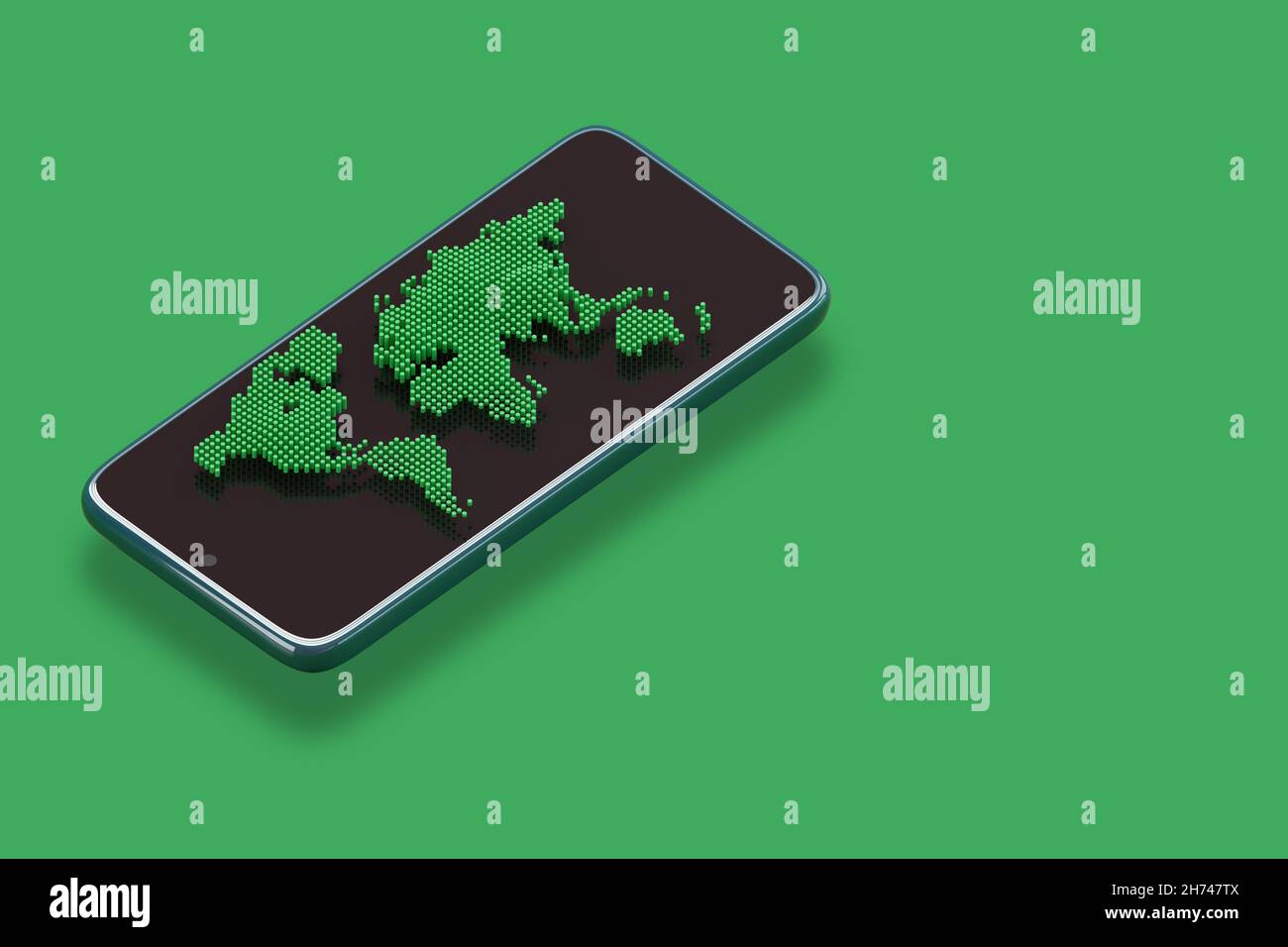 3d world map hi-res stock photography and images - Alamy