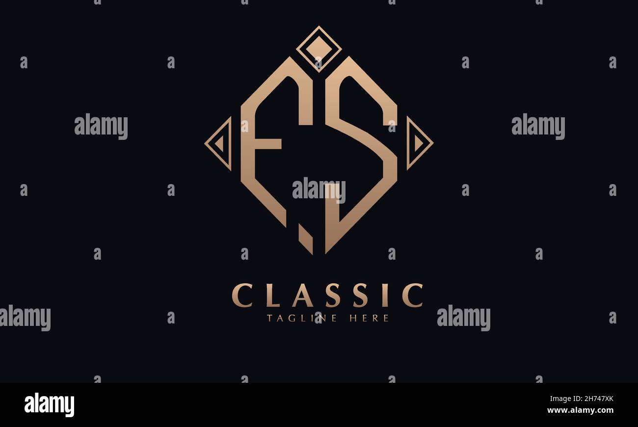 Initial fs logo hi-res stock photography and images - Alamy