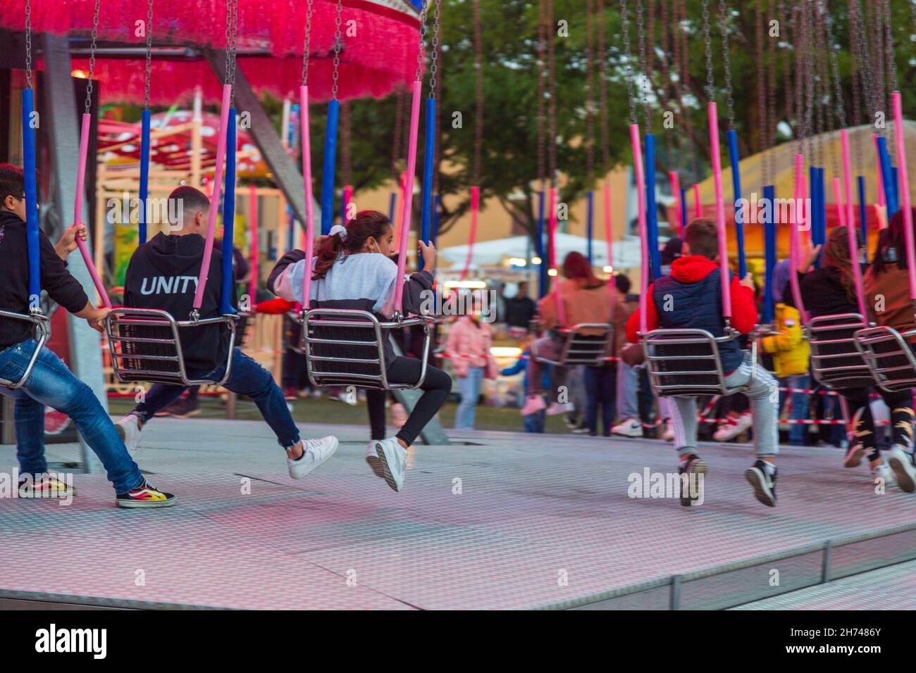 MONTECCHIO EMILIA, ITALY - Oct 24, 2021: The famous San Simone festival ...