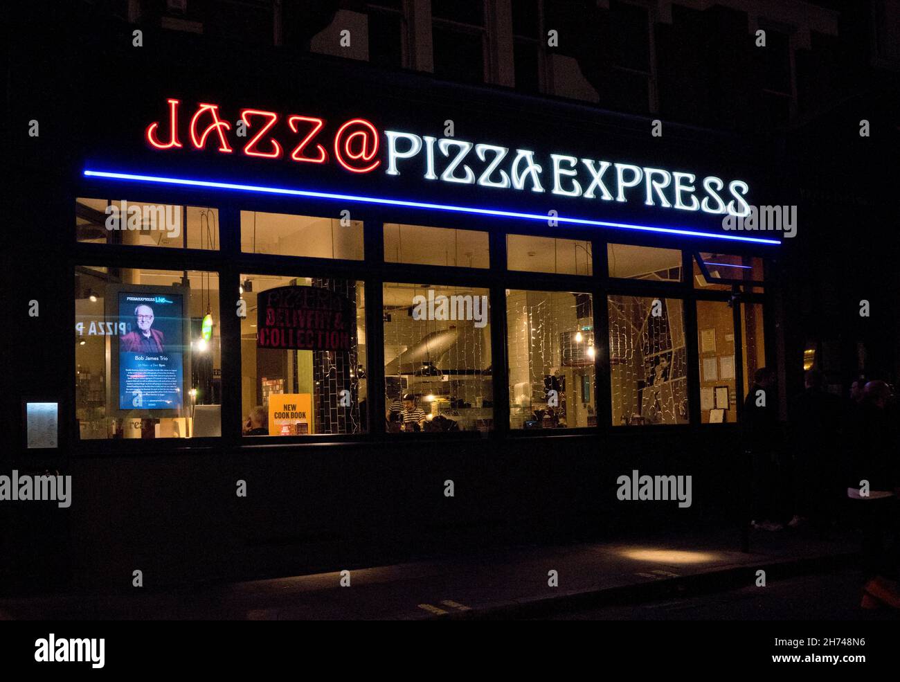 The Pizza Express Jazz Club during the London Jazz Festival in Soho ...