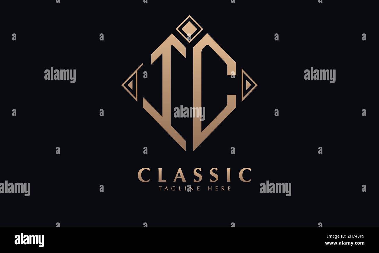 Ic Monogram Stock Vector Images - Alamy