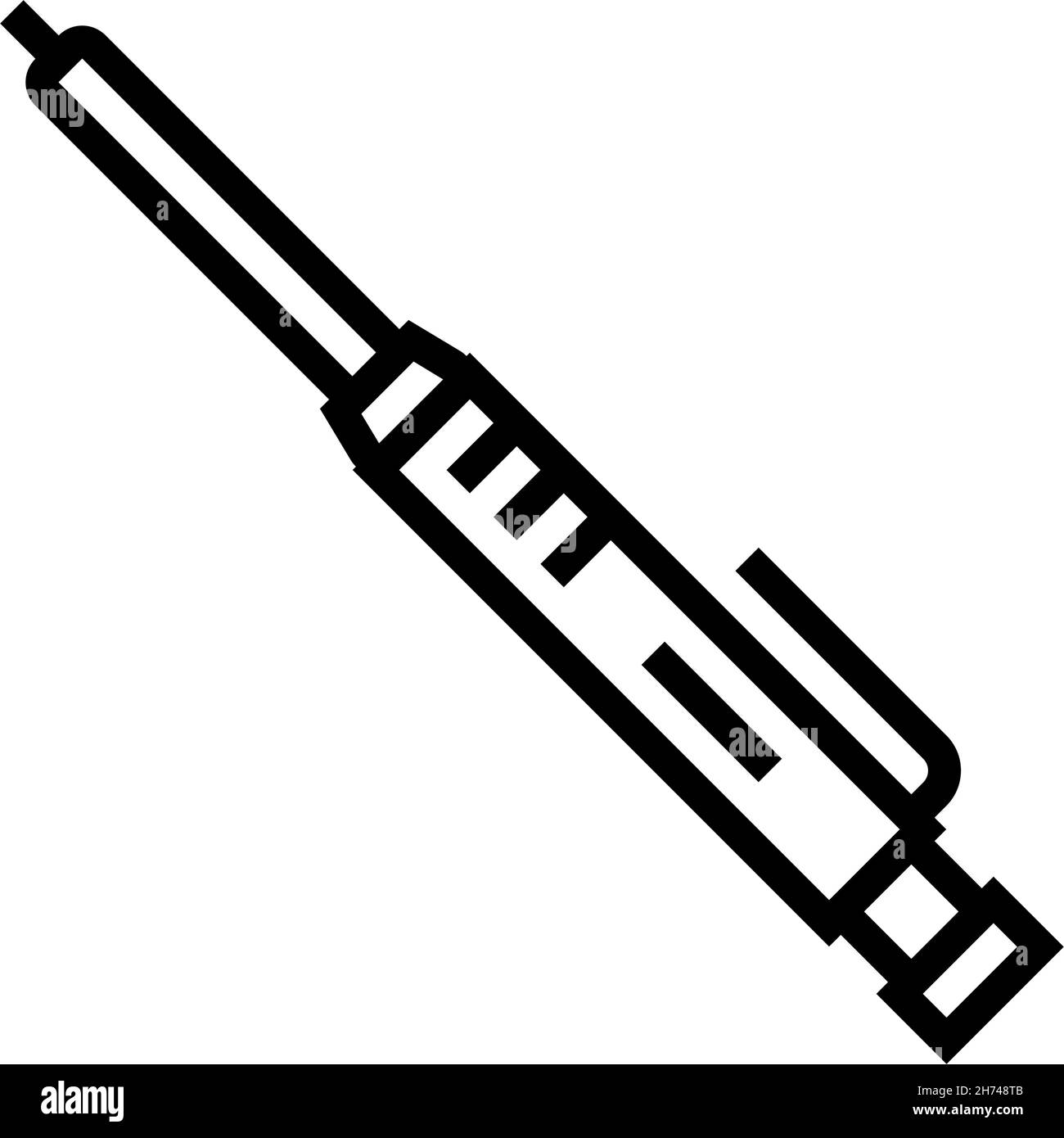 pencil carpenter line icon vector illustration Stock Vector Image & Art ...