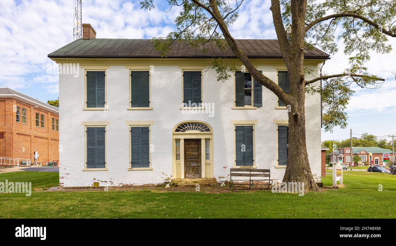 Albion, Illinois, USA - October 1, 2021: The Edwards County Historical Society Museum Stock ...