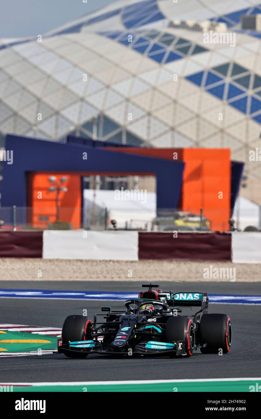 Lewis Hamilton (GBR) Mercedes AMG F1 W12. Qatar Grand Prix, Saturday ...