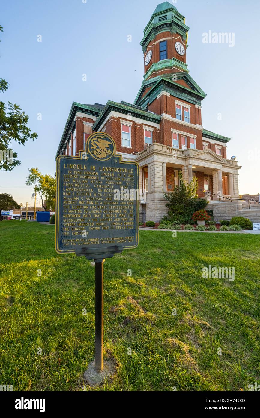 Lawrenceville, Illinois, USA - September 28, 2021: The Historic ...