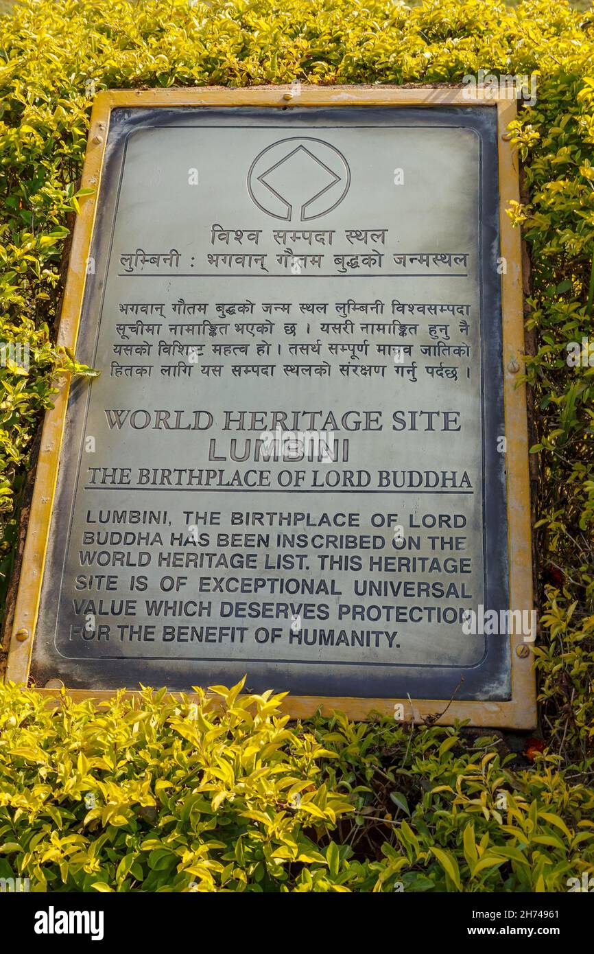 Lumbini, Nepal - November 17, 2016: Lumbini the Birthplace of the Lord ... Lumbini, Nepal - November 17, 2016: Lumbini the Birthplace of the Lord ...