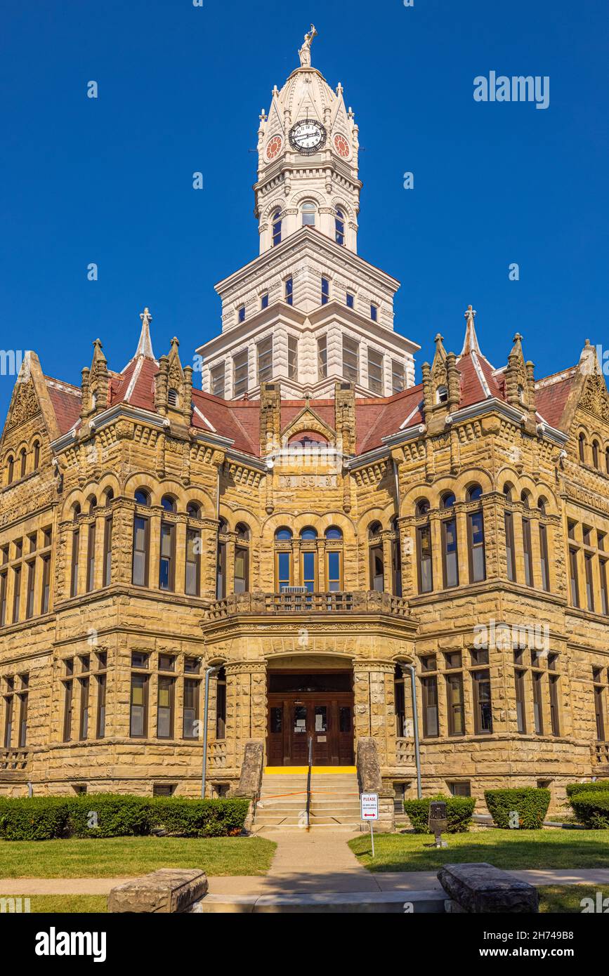 Paris, Illinois, USA - September 28, 2021: The Historic Edgar County ...