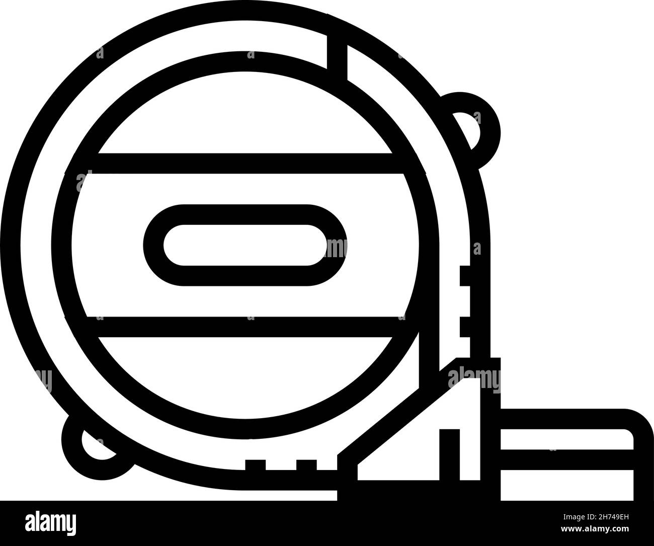 tape meter measure accessory line icon vector illustration Stock Vector ...