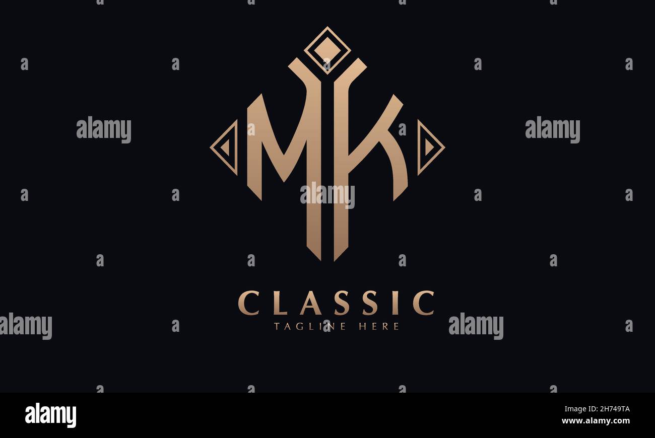 Letter mk logo Stock Vector Images - Alamy
