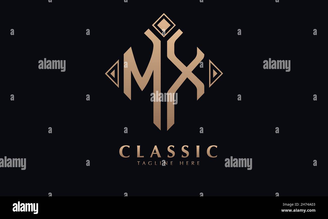 Mx initials logo hi-res stock photography and images - Alamy