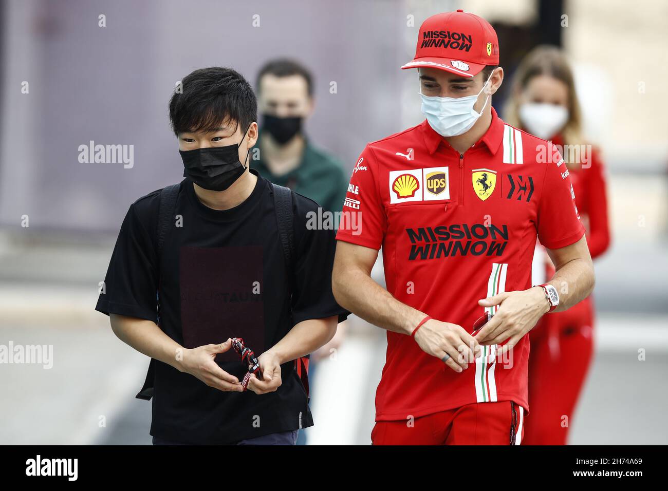Doha, Qatar. 19th Nov, 2021. TSUNODA Yuki (jap), Scuderia AlphaTauri Honda AT02, portrait ...