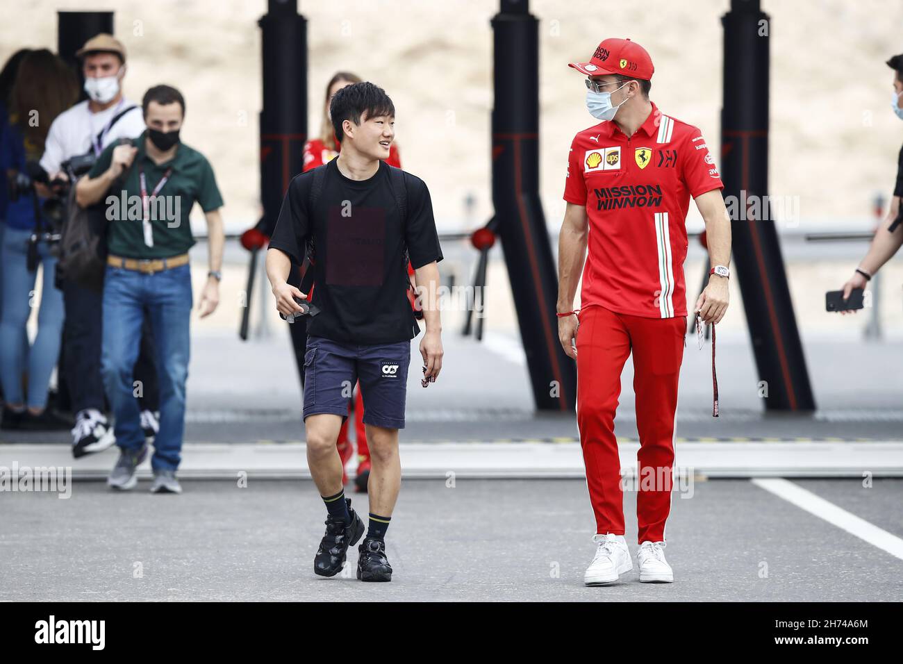 Doha, Qatar. 19th Nov, 2021. TSUNODA Yuki (jap), Scuderia AlphaTauri Honda AT02, portrait ...