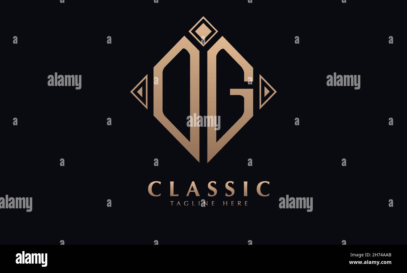 Og letter logo Stock Vector Images - Alamy
