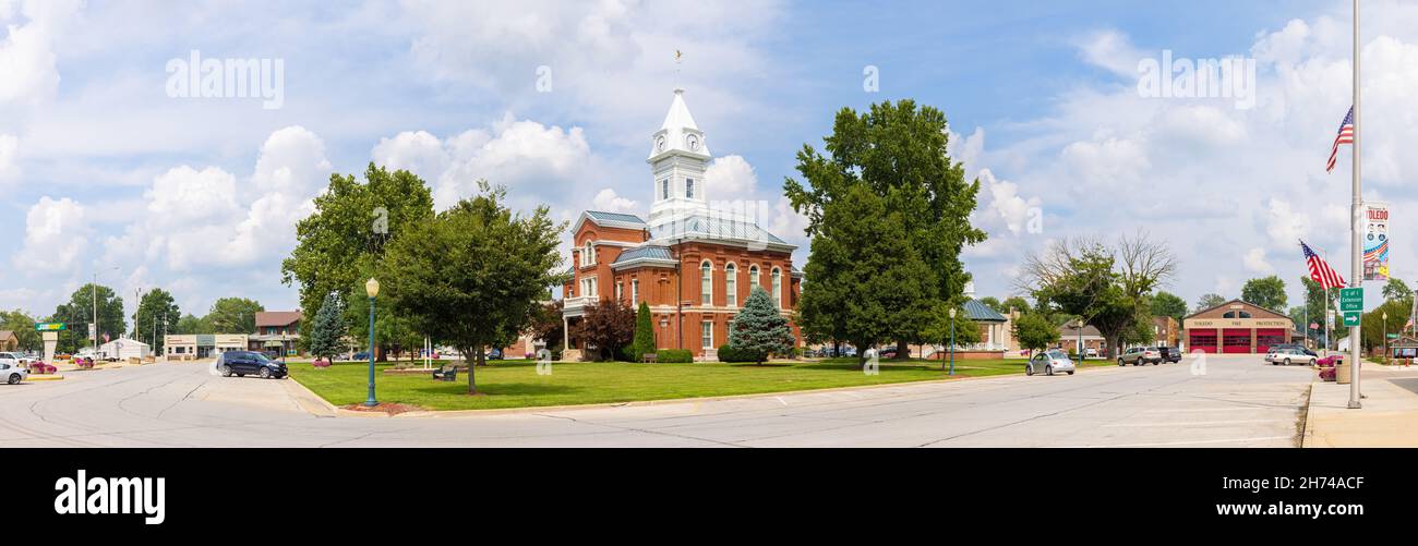 Toledo, Illinois, USA - August 18, 2021: The Historic Cumberland County ...