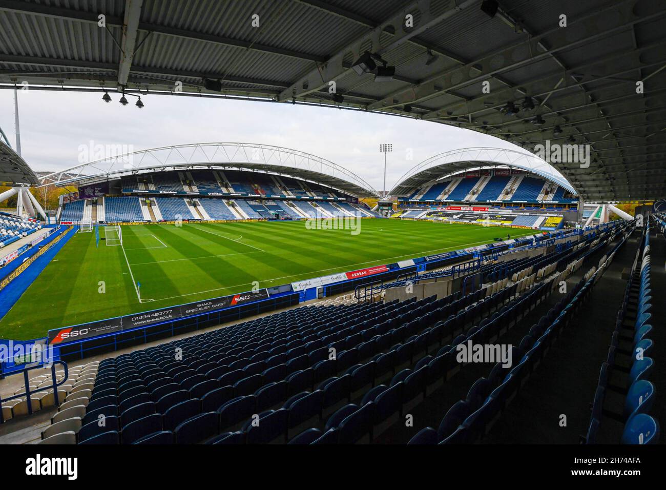 A general view of the John Smith's Stadium, the home of Huddersfield ...