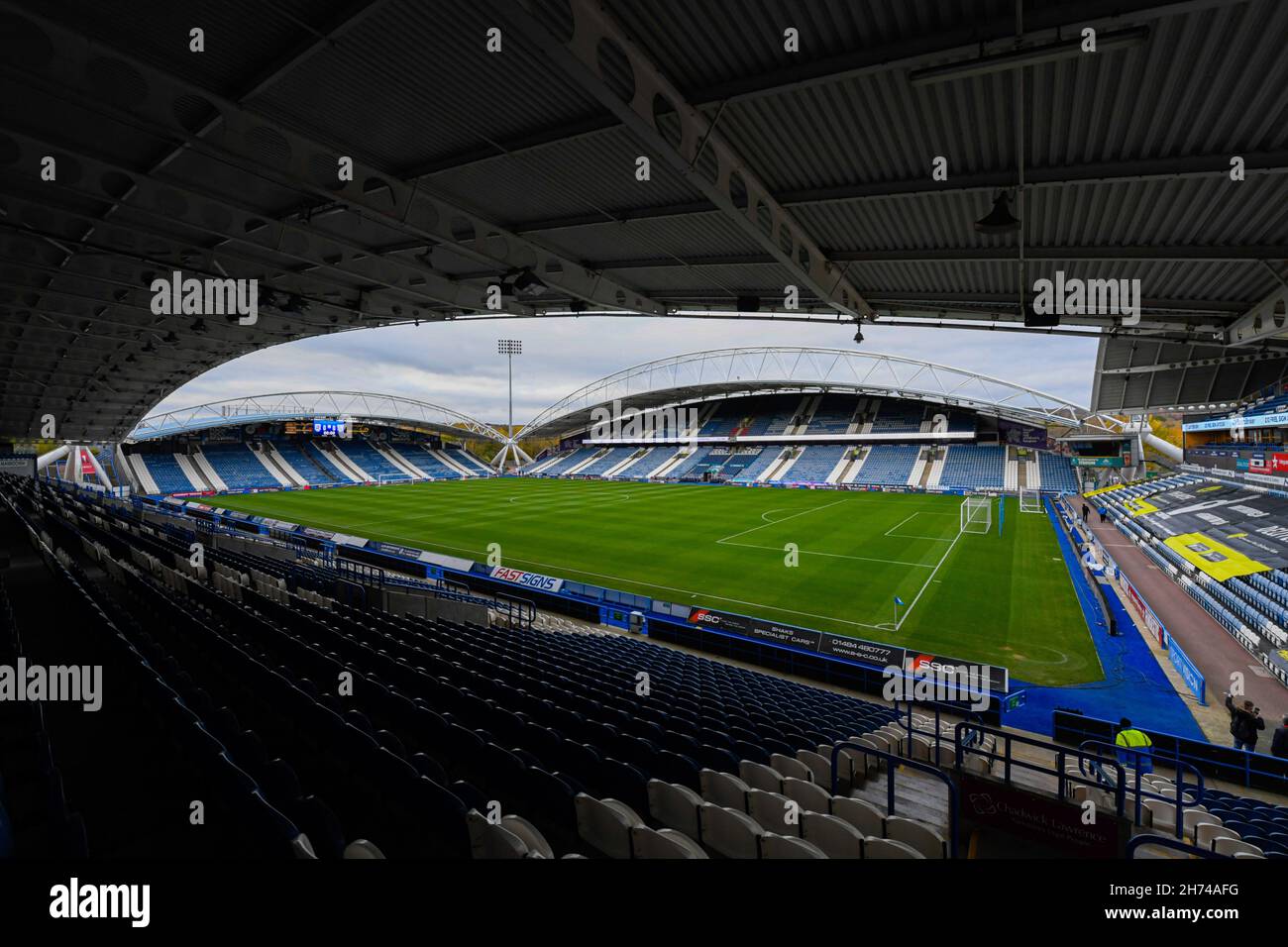 A general view of the John Smith's Stadium, the home of Huddersfield ...