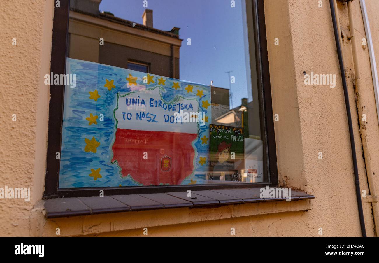 A picture of a drawing related to the relationship between Poland and ...