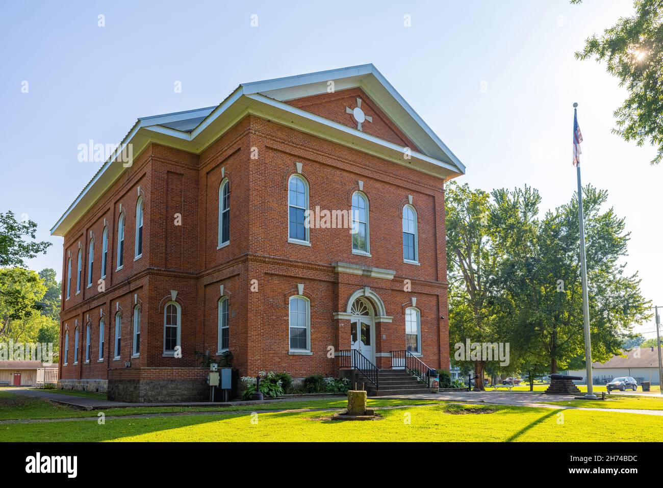 Golconda, Illinois, USA - August 24, 2021:The Historic Pope County ...