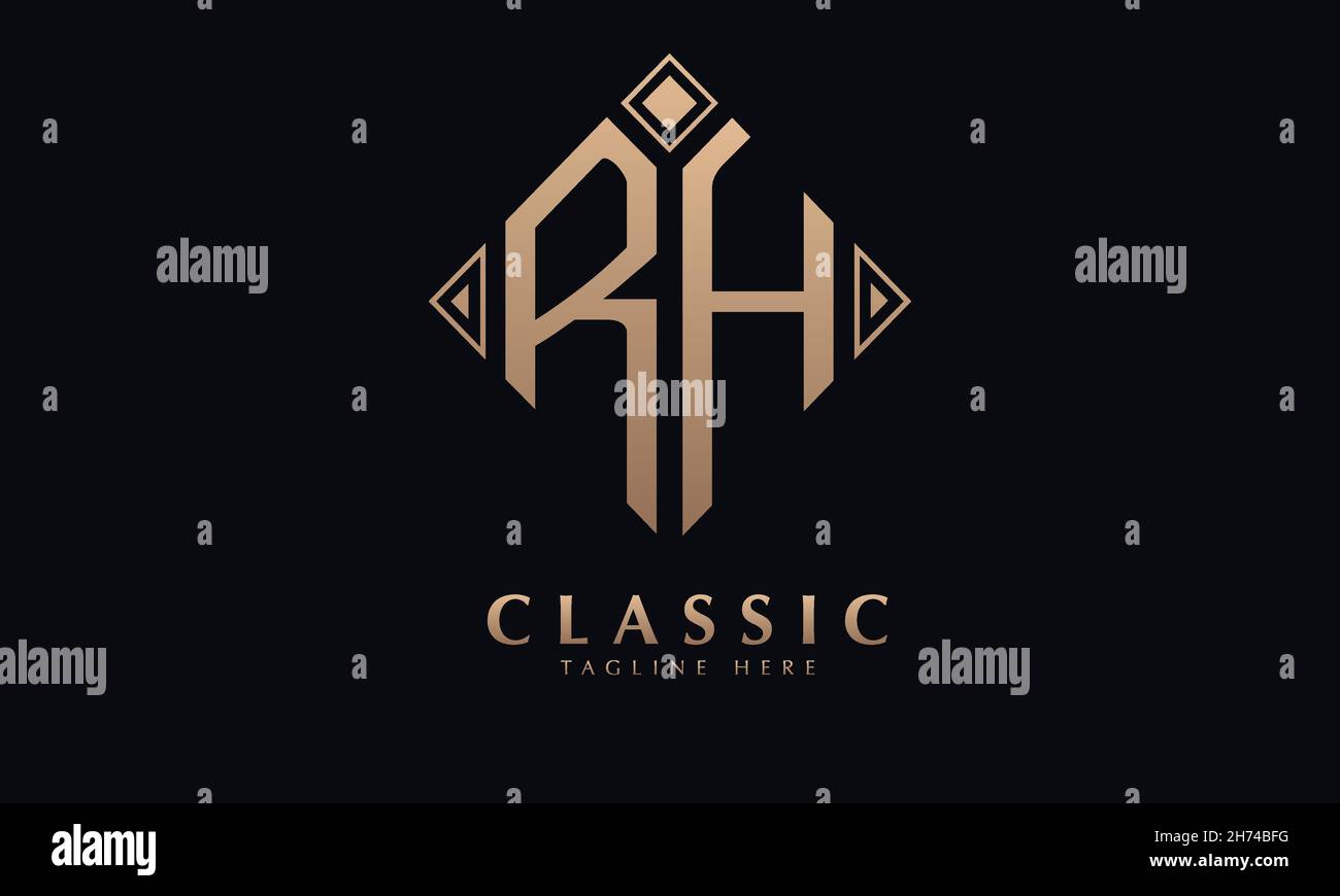 Rh letter Stock Vector Images - Alamy