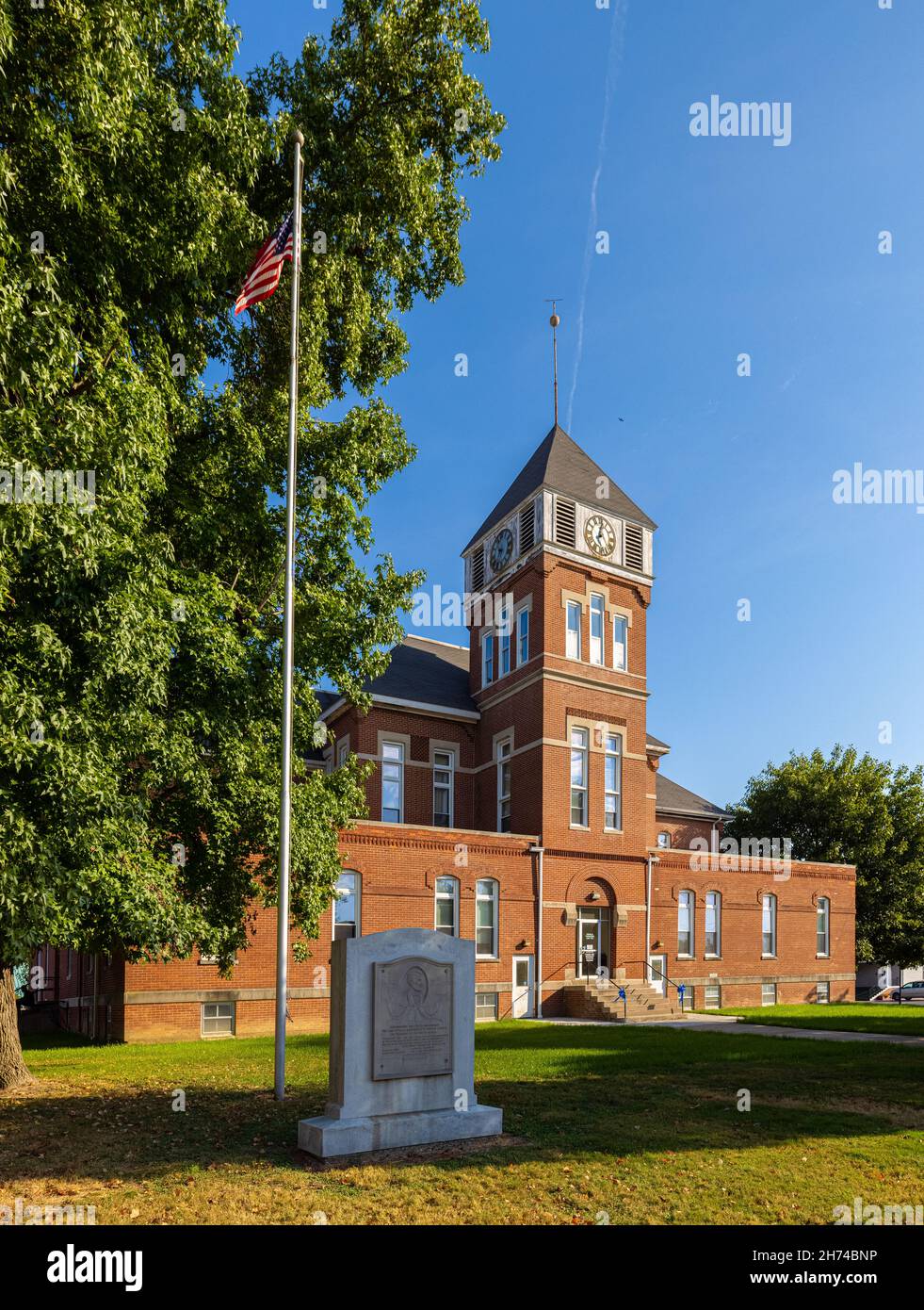 Fairfield, Illinois, USA - October 1, 2021: The Historic Wayne County ...